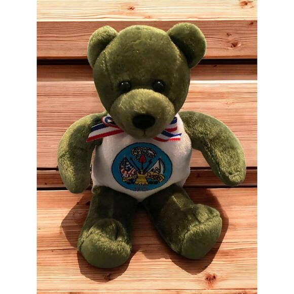Toys | Military Bears Plush Toy Commemorative Green Teddy Bear Army Usa ...